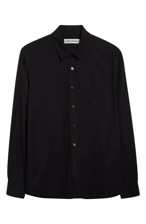 Our Legacy Classic Shirt - Black Silk | Editorialist